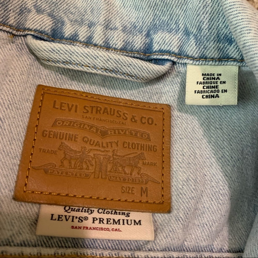 Levi’s Patch Raw Hem Trucker Jacket - Gem